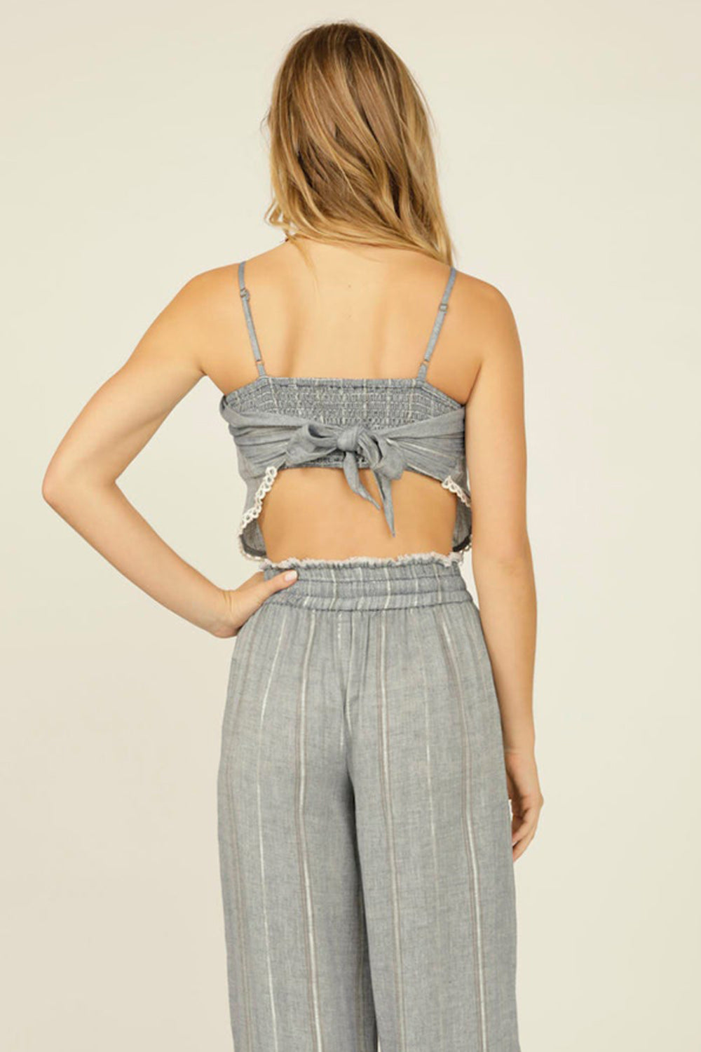 Denim/Gold Stripe Handkerchief Top – SurfGypsyClothing.com